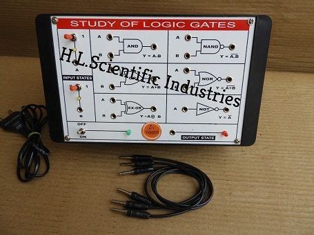 Logic Gates Experiment Six In One Mild Steel Volt Voltage Includes Ttl Ic V
