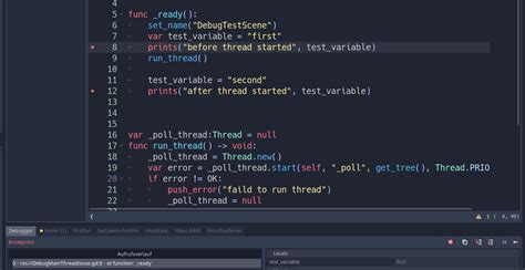 Debugger Stops Working In The Main Thread When Creating Additional Threads · Issue 42901