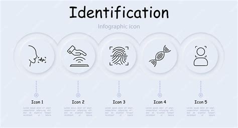 Premium Vector Identification Set Icon Voice Analysis Recognition Fingerprint Scanning