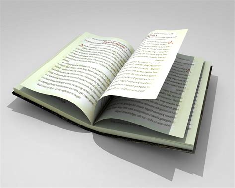 Open Book 3d Models In Other 3dexport