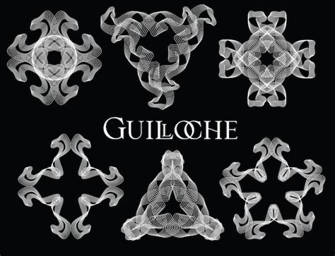 Premium Vector Guilloche Patterns Decorative Mesh