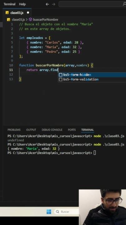 Buscar Por Nombre Javascript Programacion Desarrolladorweb Youtube