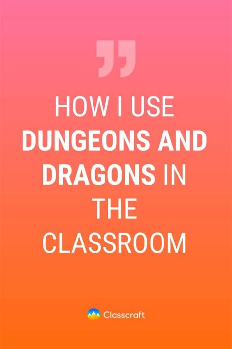 Dungeons Dragons As A Teaching Tool You Bet Artofit