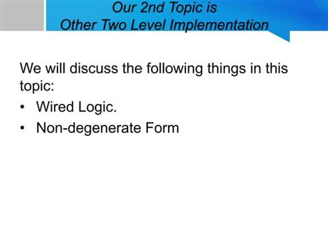 NAND And NOR Implementation And Other Two Level Implementation PPTX Programming Languages