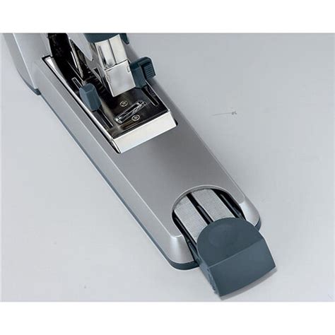 Leitz 5553 Heavy Duty Flat Clinch Metal Stapler Grey 120 Sheets Of