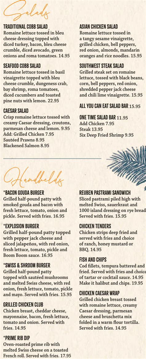 Paradise Bar And Grill Menu Moses Lake Wa