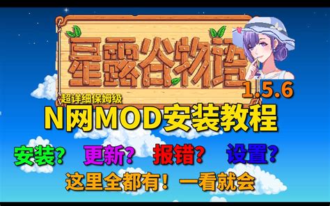【星露谷物语】156版本超详细n网mod安装教程 哔哩哔哩