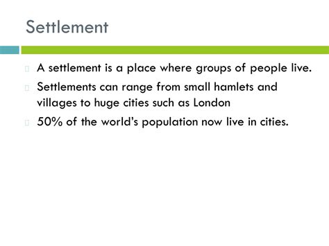 Ppt Human Settlements Origins And Influences Powerpoint Presentation