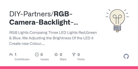 GitHub DIY Partners RGB Camera Backlight Control With Android Mobile RGB Lights Compaing