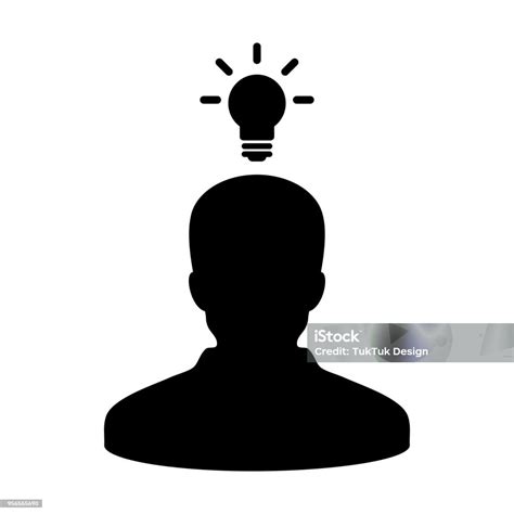 문양 그림에서 개발 사업에 대 한 창의적인 아이디어에 대 한 전구 기업 아이콘 벡터 남성 사람 프로필 아바타 기호 개념에 대한