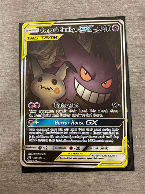 Gengar Mimikyu Gx Tagteam Hobbies And Toys Toys And Games On Carousell