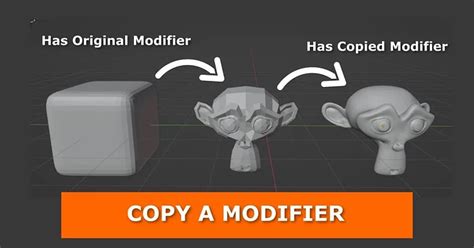 How To Copy Or Transfer A Modifier From One Object To Another In Blender Tutorials Tips And