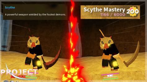 MAX DAMAGE DEMON SCYTHE Project Slayers YouTube