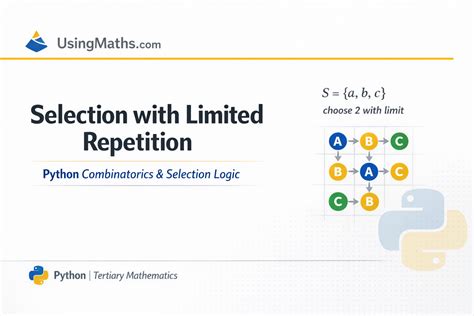 Python Selection With Limited Repetition Combinatorics Tutorial