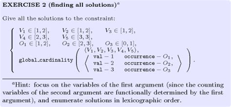 global constraint catalog cglobal cardinality