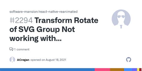 Transform Rotate Of Svg Group Not Working With Useanimatedprops · Issue