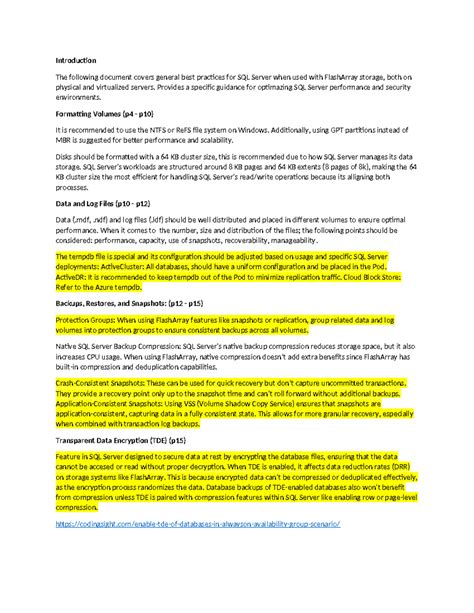 Flash Array Document Introduction The Following Document Covers