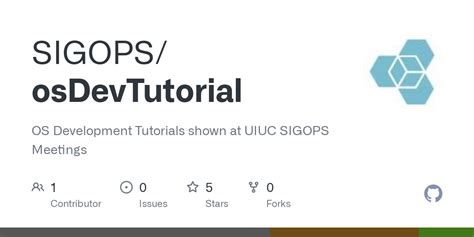 GitHub SIGOPS OsDevTutorial OS Development Tutorials Shown At UIUC SIGOPS Meetings