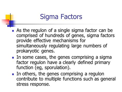 Prokaryotic Transcription Initiation Sigma Factor