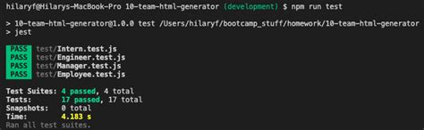 GitHub Hilbug 10 Team Html Generator Software Engineering Team