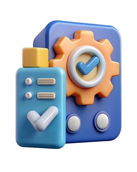 3d ai machine learning and quality assurance icons for enhanced processes ideal for isolated