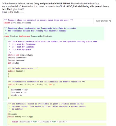 Solved Compareto Method Is Overridden To Sort The