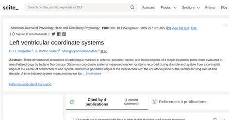 Left Ventricular Coordinate Systems Scite Report
