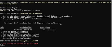 Set Dpstpm Feature Failed In Windows Server 2022 · Issue 120 · Azureiotedge Eflow · Github