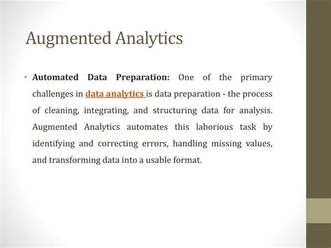 Ppt Augmented Analytics Unleashing The Power Of Ai In Data Exploration And Decision