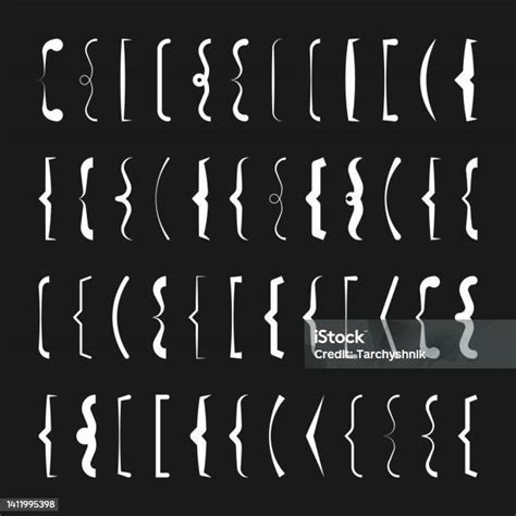 텍스트 대괄호 컬렉션 흰색 인용 상자 곱슬 사각형 및 모서리 괄호 빈티지 타이포그래피 기호 서예 인용 프레임 낙서 레터링 요소