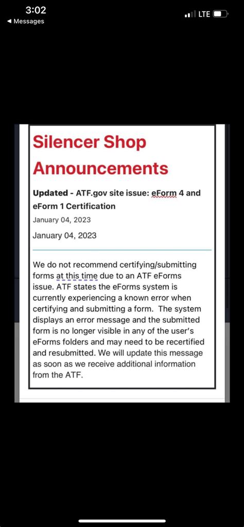 Eform 4 Error In Atf Database R Nfa