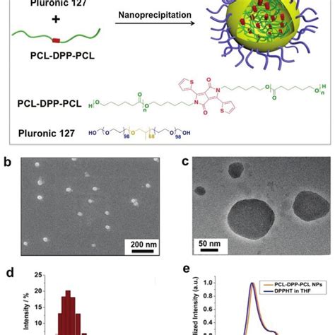 A Shows The Molecular Structure Of Pcl Dpp Pcl And A Schematic Download Scientific Diagram