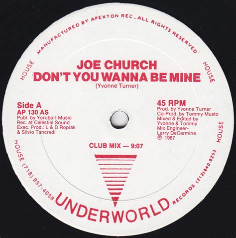 Joe Church Dont You Wanna Be Mine Releases Discogs