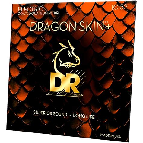 Dr Strings Dragon Skin Coated Accurate Core Technology 6 String Nickel