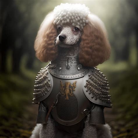 Medieval Knight In Armor In The Medieval Castle Medieval Period Stock