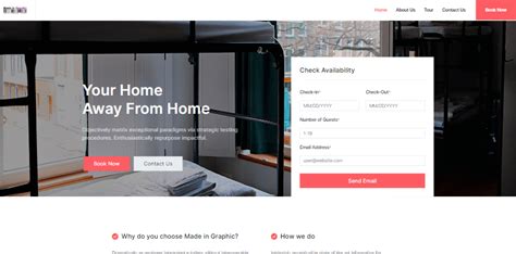 Hostel Reservation Theme Book Accommodations Online