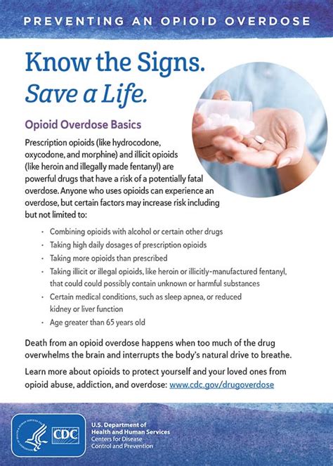 Preventing An Opioid Overdose Know The Signs Save A Life Overdose