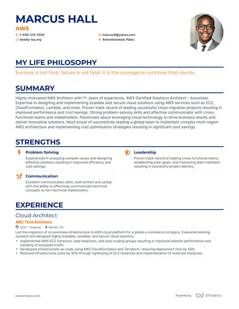 3 Aws Resume Examples And How To Guide For 2024