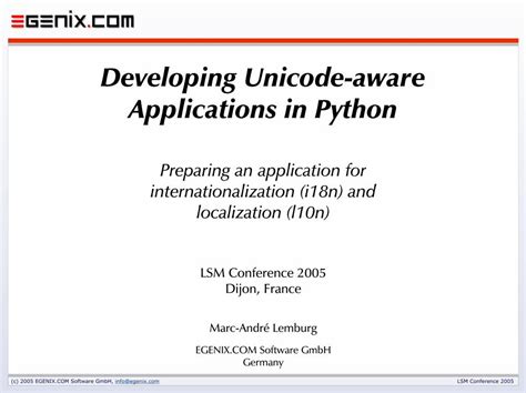 Pdf Developing Unicode Aware Applications In Python · Character
