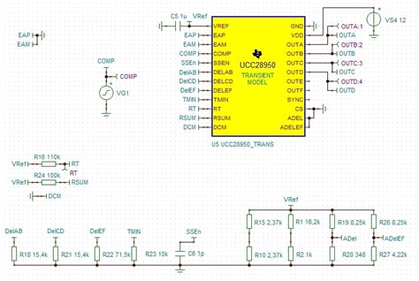 Tinaspiceucc28950 Ucc28950 Tina Ti Simulation Issue Simulation Hardware And System Design
