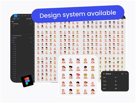 Avatar Builder Packs 可以构建48000 种独特组合的头像生成器包 格外视觉uiguicn 国外高品质设计素材共享网