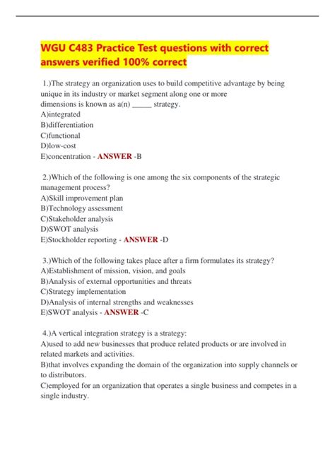 Wgu C483 Practice Test Questions With Correct Answers Verified 100 Correct Wgu C483 Stuvia Us