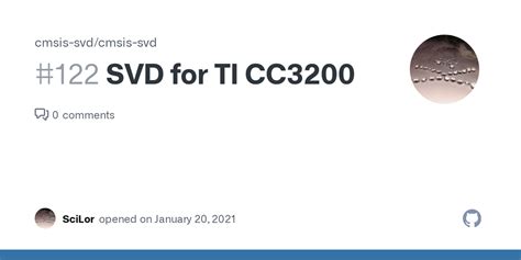 Svd For Ti Cc3200 · Issue 122 · Cmsis Svdcmsis Svd · Github