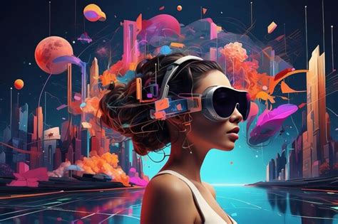 Premium Ai Image Photo Futuristic Virtual Reality Concept