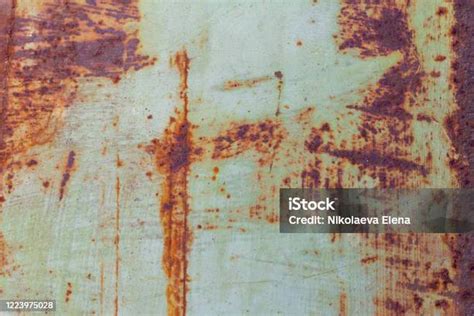 Latar Belakang Logam Berkarat Besi Tua Tekstur Logam Berkarat Foto Stok