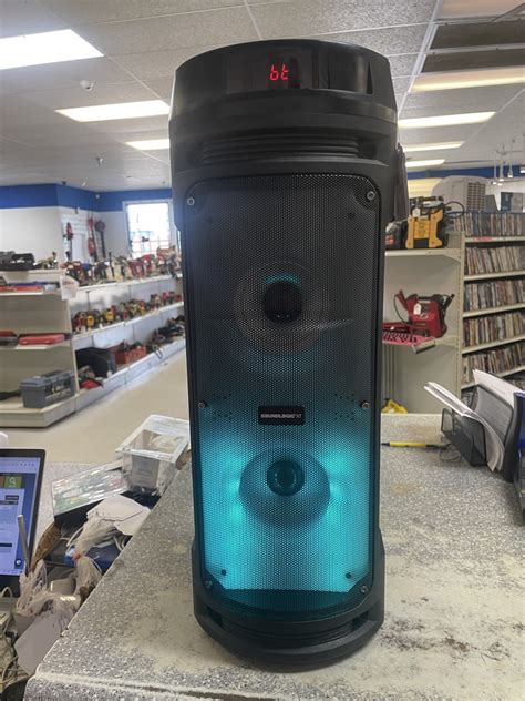 Soundlogic Xt Bluetooth Party Speaker W Multi Colored Led Lights Pawn Express Of Troy