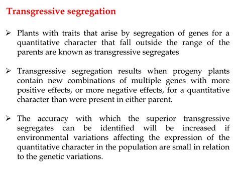 Ppt Quantitative Inheritance In Plant Breeding Powerpoint
