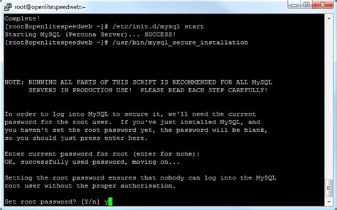 Server Setup Guide Part 1 Centos Openlitespeed Percona With