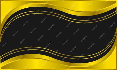 배너 또는 포스터에 대한 물결 모양의 황금 배경 템플릿 복사 공간 우아한 골드 배경입니다 프리미엄 벡터