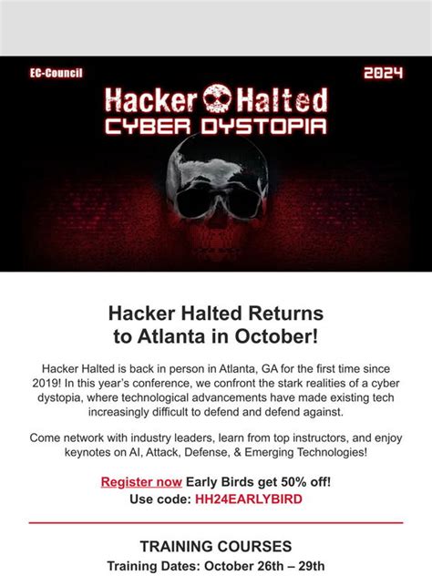 EC Council Announcing Hacker Halted Milled